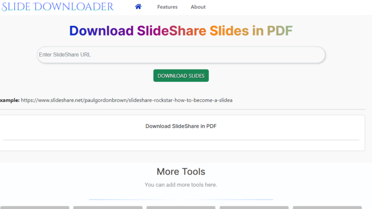 Slideshare Downloader Theme For Blogger by saeedkamran941 | CodeCanyon